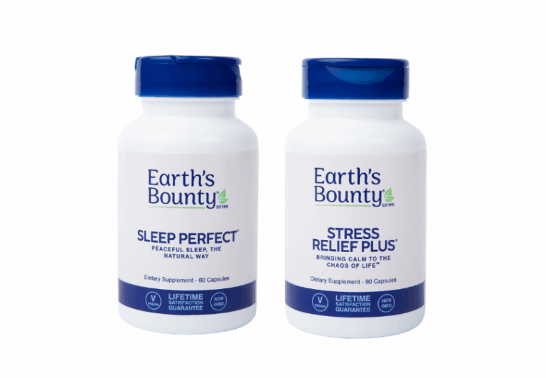 Sleep and Stress Relief Bundle | 2 Natural Supplements – Earth’s Bounty